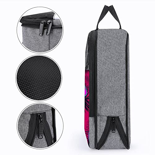 Frcavbin Tropical Avocado And Leaves Travel Shoe Bag Shoes Carrier with Handle and Zipper Foldable Shoe Puches Organizer for Home storage School starts