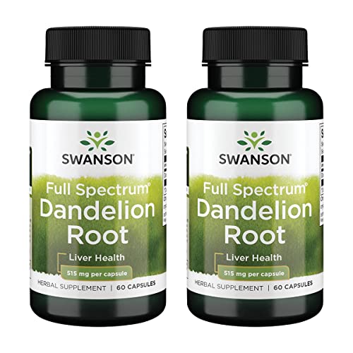 Swanson Dandelion Root 515 Milligrams 60 Capsules (2 Pack)