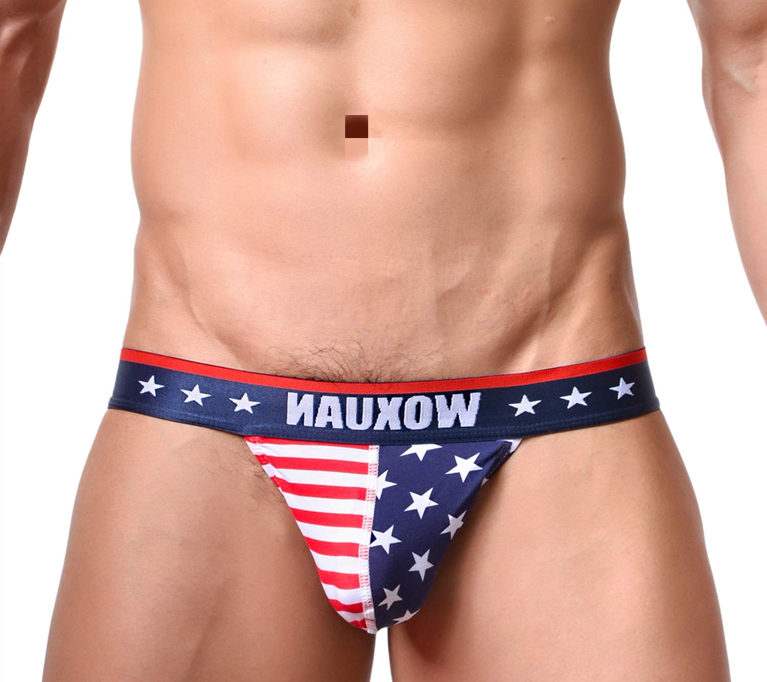 Evankin Mens's Briefs,Soft Sexy Underwear USA American Flag Boxers Briefs(28,L)