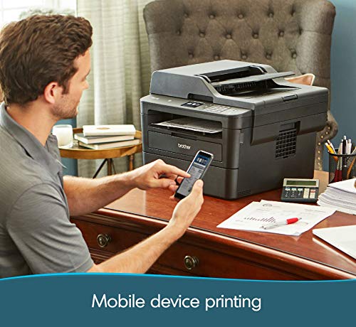 Brother Compact Monochrome Laser All-in-One Multi-function Printer, MFCL2750DWXL, Up to Two Years of Printing Included, Amazon Dash Replenishment Ready (Renewed)