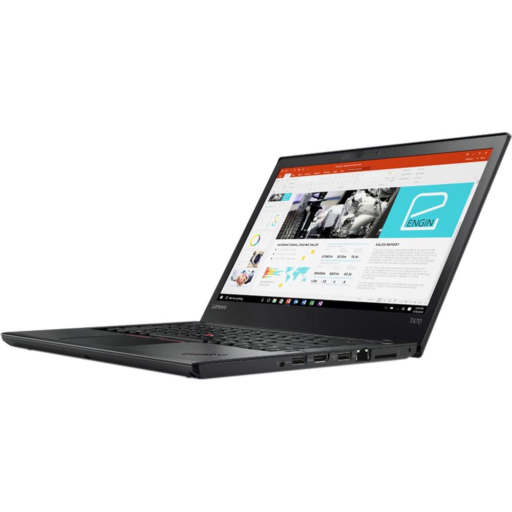 Lenovo ThinkPad T470 14 FHD Intel Core i5-7300U 2.6GHz, 16GB RAM, 256GB SSD, Windows 10 Pro 64Bit, CAM (Renewed)