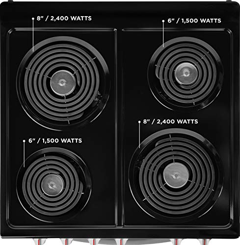 Frigidaire 24 in. 1.9 Cu. Ft. Electric Range in Stainless Steel with Hidden Bake, ADA Compliant