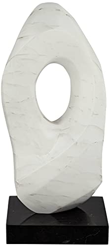 Studio 55D Kentwell 13 3/4" High Painted White Sculpture