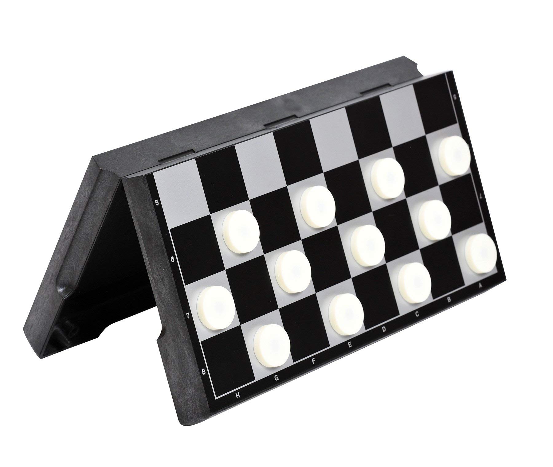 Outside Inside Backpack Chess and Checkers, Compact, Foldable, Magnetic, Travel Size for Camping and Travel