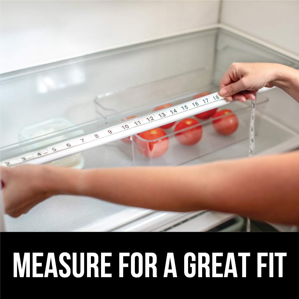 Gorilla Grip Refrigerator Shelf Liner, Large Waterproof Roll, Non Adhesive, Trim to Fit, Easy Clean, 60 Inch x 13 Inches, Durable Kitchen Fridge Mat Pad for Fruit and Vegetable Drawers, Fridges