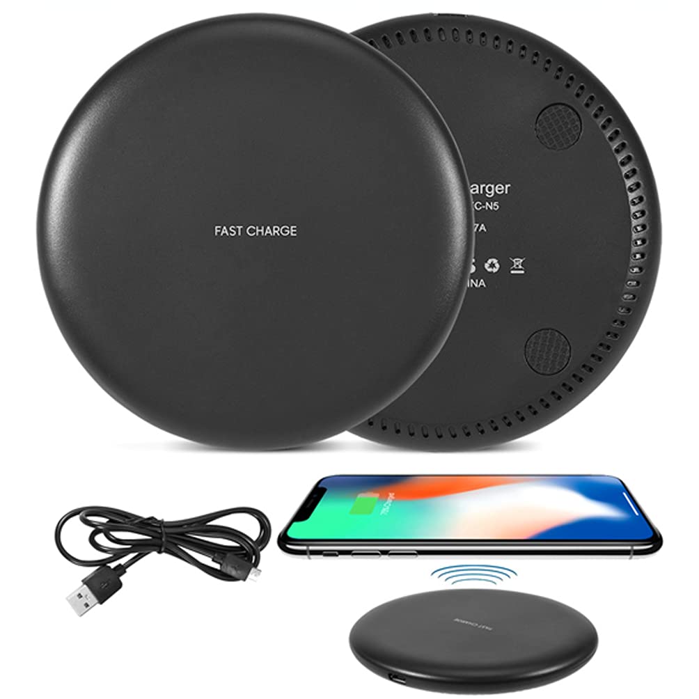 UrbanX OptiPad Fast Wireless Charger Pad for Motorola Droid Turbo 2 / ThinkPhone/Defy 2 / Edge+ 5G UW (2022) / X30 Pro/Edge 30 Pro/Edge (2022) / Edge 30 Ultra / 10W Fast-Charging Soft Touch Top