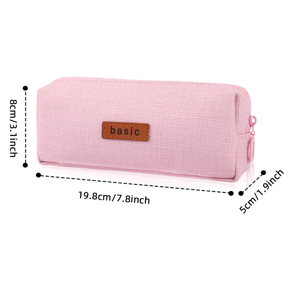 iSuperb Cotton Linen Pencil Case Student Stationery Pouch Bag Office Storage Organizer Coin Pouch Cosmetic Bag