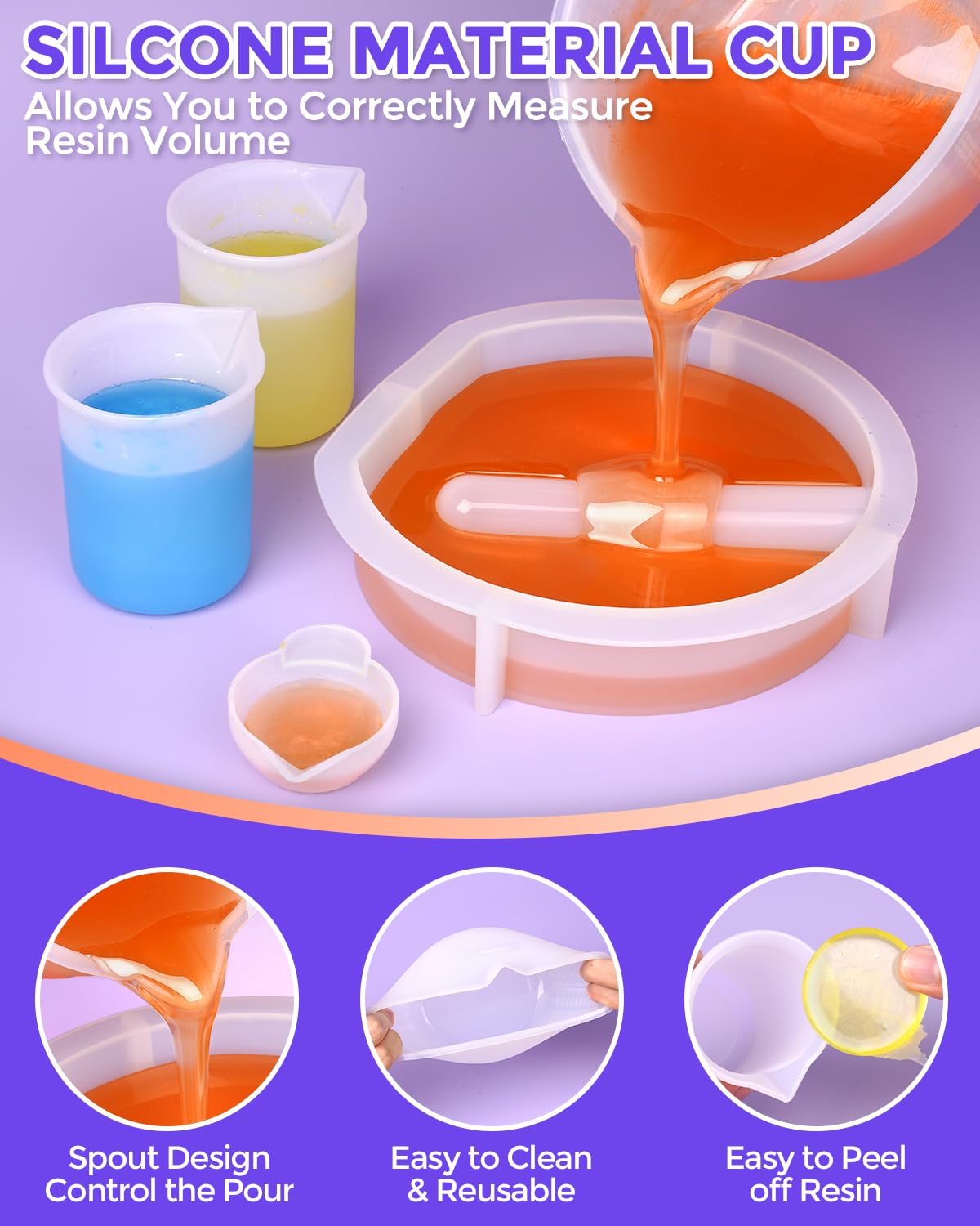 Incly 80oz Crystal Clear Epoxy Resin Kit, Casting & Coating Art Resin Supplies for Jewelry Making,Craft Tabletop,Mold, Bubble Free Resin Kit for Beginner with 15 Mica Powder Large Silicone Cup, Sticks