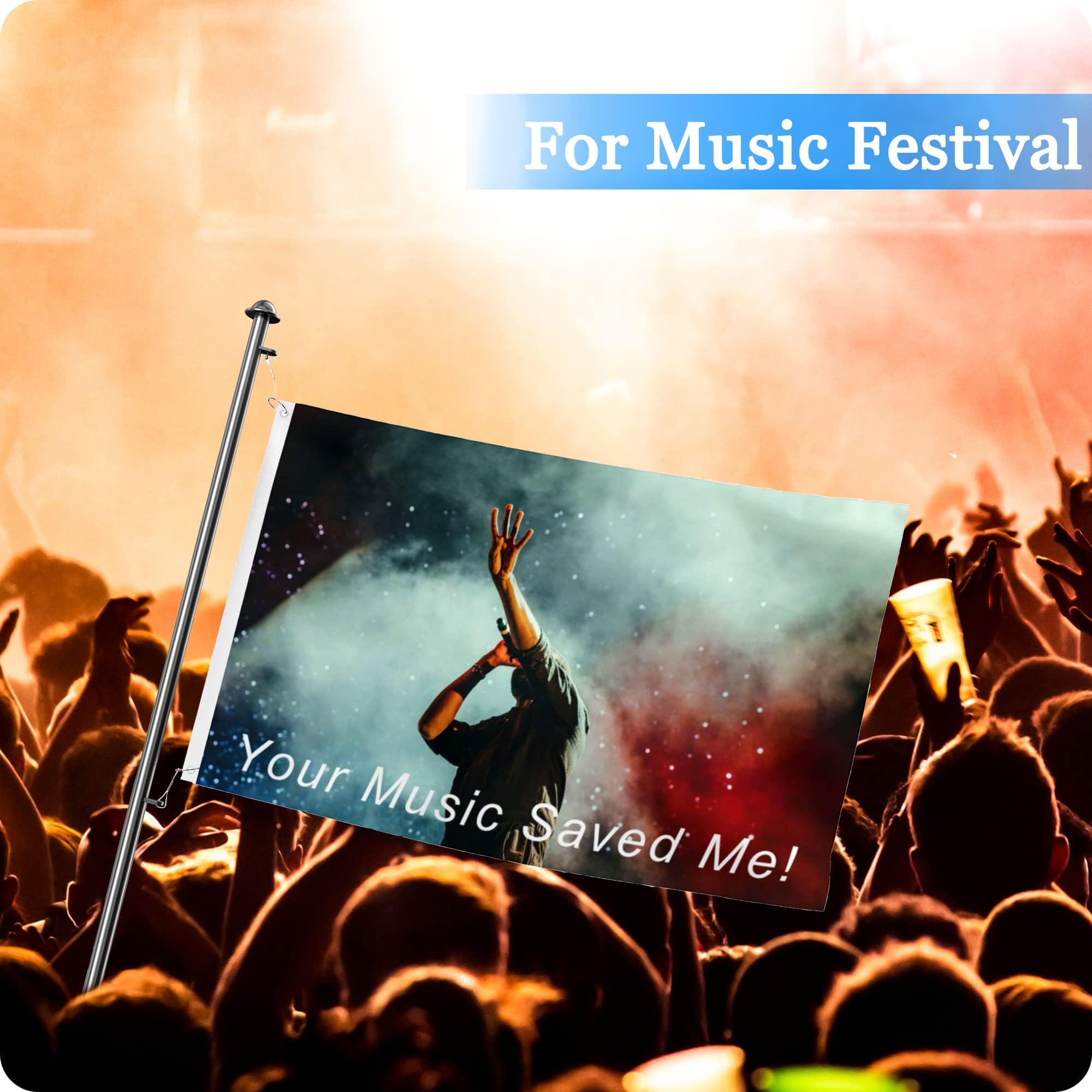 Custom Flag 3x5 FT Personalized Flags Banners Create Your Own Flag with Photo Text Logo Customizable Double-sided Flag with Vivid Color and Double Stitched for Room Outdoor Garden