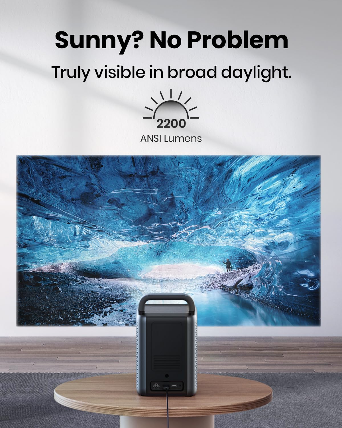 NEBULA Cosmos Laser 4K Projector with Nebula Projector Lightweight and Adjustable 3-ft Floor Stand