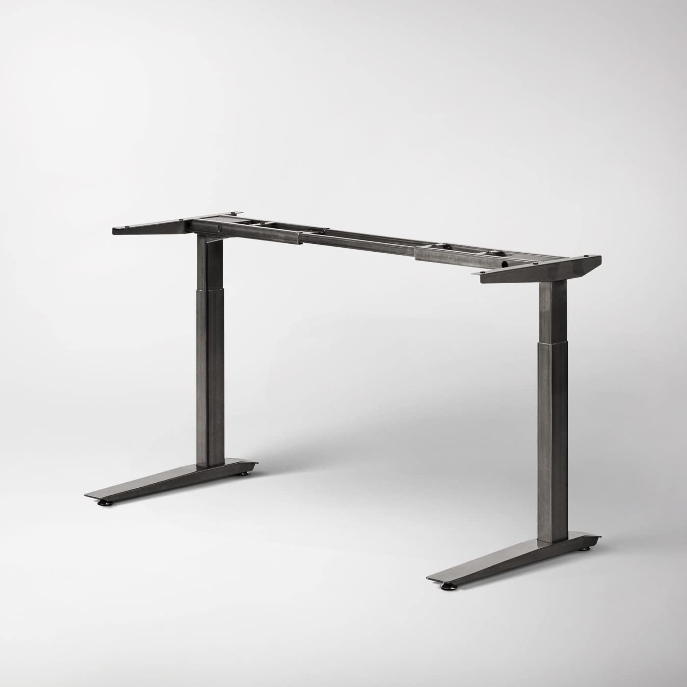 Fully Jarvis Standing Desk Frame Only - Supports Tops from 44" to 82" Wide and 27" to 36" Deep - Electric Adjustable Desk Height from 24.5" to 50" with Memory Preset Controller (Alloy Frame)