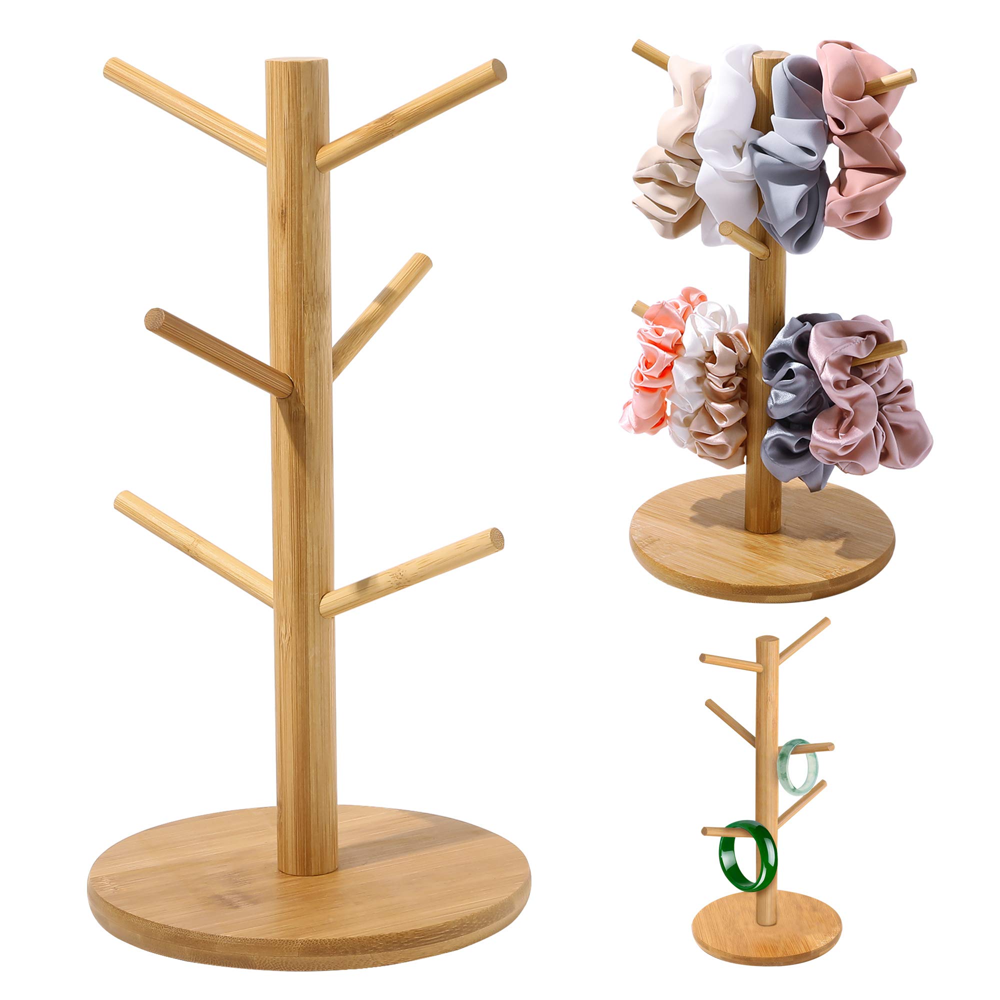 Scrunchie Holder Organizer Stand Bracelet Holder Accessories Jewelry Hair Tie Organizer Cute Stuff for Gils Bedroom The Perfect Hair Dresser Dislpay and Also can be Mug Tree Stand Cup Rack