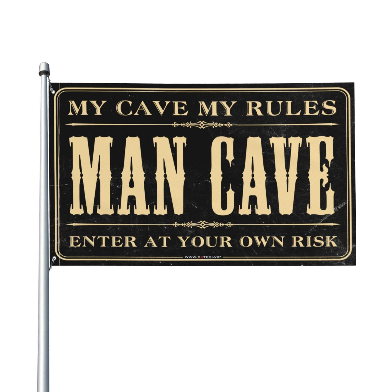 Boys Room Decor Teenager Wrning Enter at Your Own Risk Flag Fall Decor Outdoor Yard Ornaments Outdoors ( Size : 152X244CM )