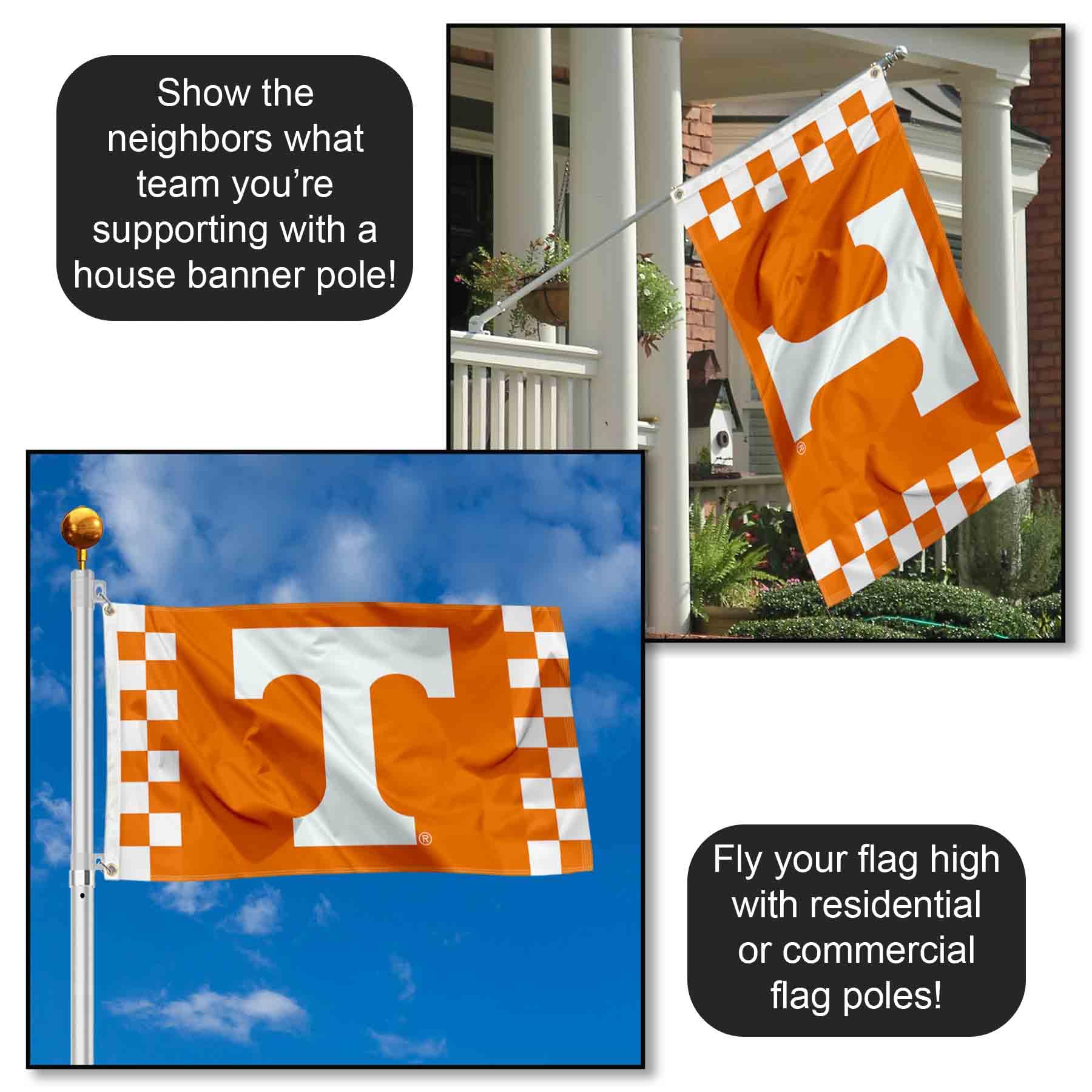 College Flags & Banners Co. Tennessee Volunteers Checkerboard Flag