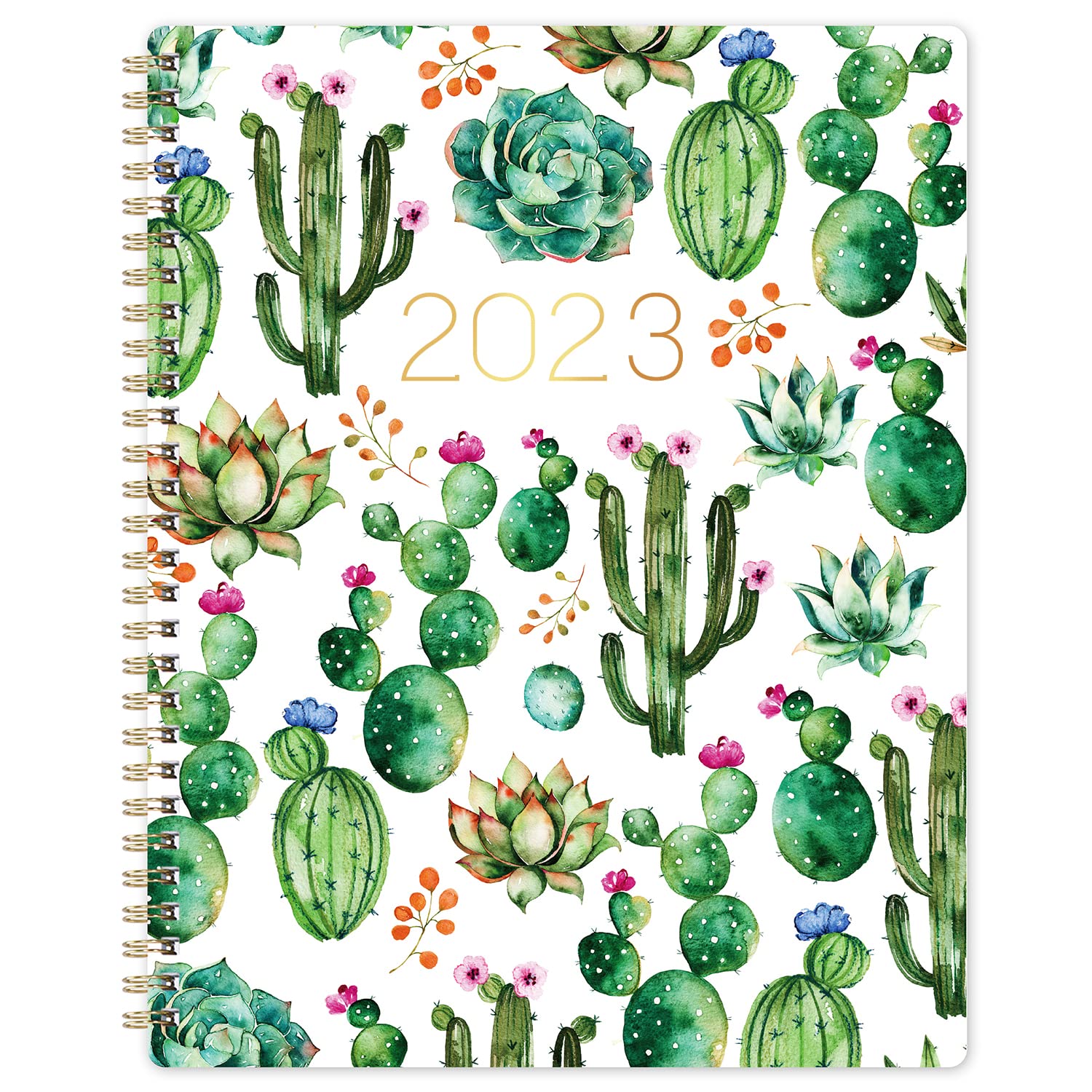 2023 Planner - Planner 2023, 2023 Planner Weekly and Monthly with Printed Tabs, Jan. 2023-Dec. 2023, 8'' × 10'', Monthly Printed Tabs, Twin-Wire Binding, Perfect for Home Office Using