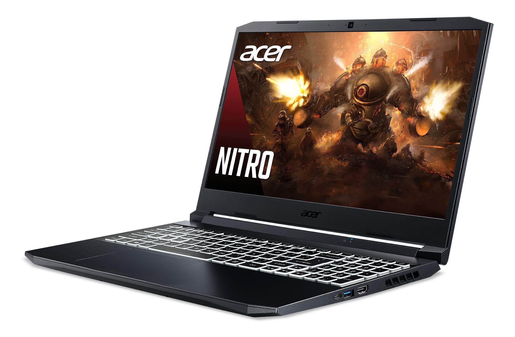 Acer Nitro 5 AN515-45-R21A Gaming Laptop, AMD Ryzen 5 5600H Hexa-Core Processor | NVIDIA GeForce RTX 3060 GPU | 15.6" FHD 144Hz IPS Display | 16GB DDR4 | 512GB NVMe SSD | WiFi 6 | RGB Keyboard
