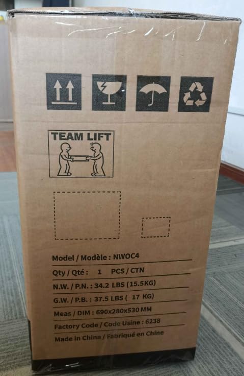 NOBLEWELL Office Chair Ergonomic Office Chair with Large Seat, Lumbar Support Computer Chair, Desk Chair with Adjustable Headrest, Armrest
