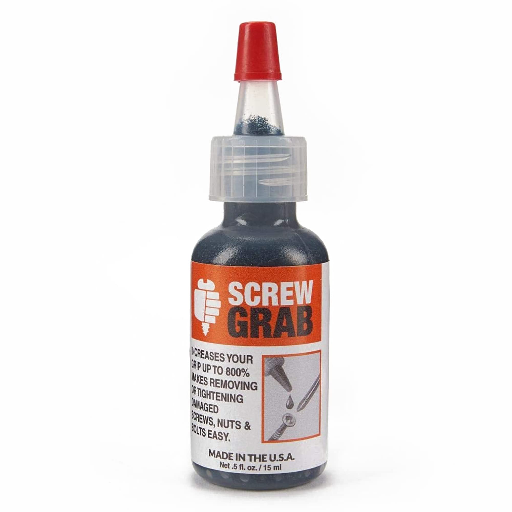 Screw Grab Liquid 0.5 oz Carded for Stripped Screws All Screw Heads (SG-94)