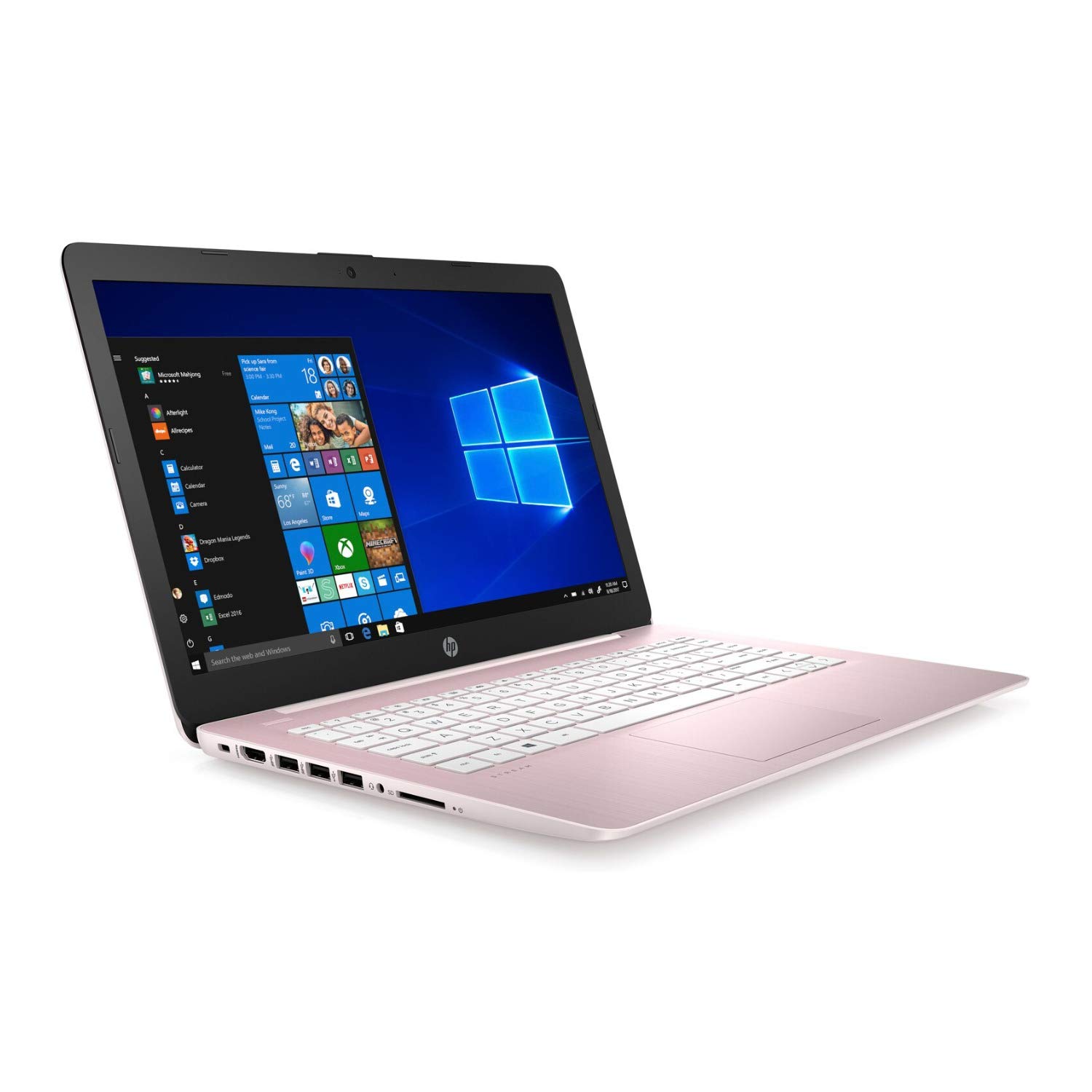 HP Stream 14-CB172WM Intel Celeron 4GB RAM 64GB eMMC 14-inch HD WLED Windows 10 Home in S mode (Renewed)