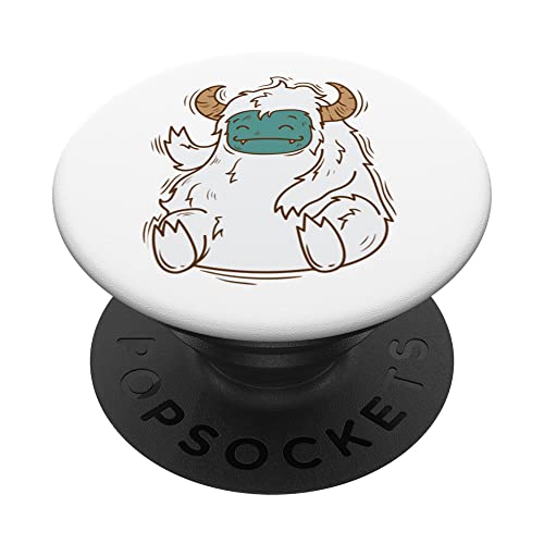 Yeti waves and rejoices Snowman PopSockets Swappable PopGrip