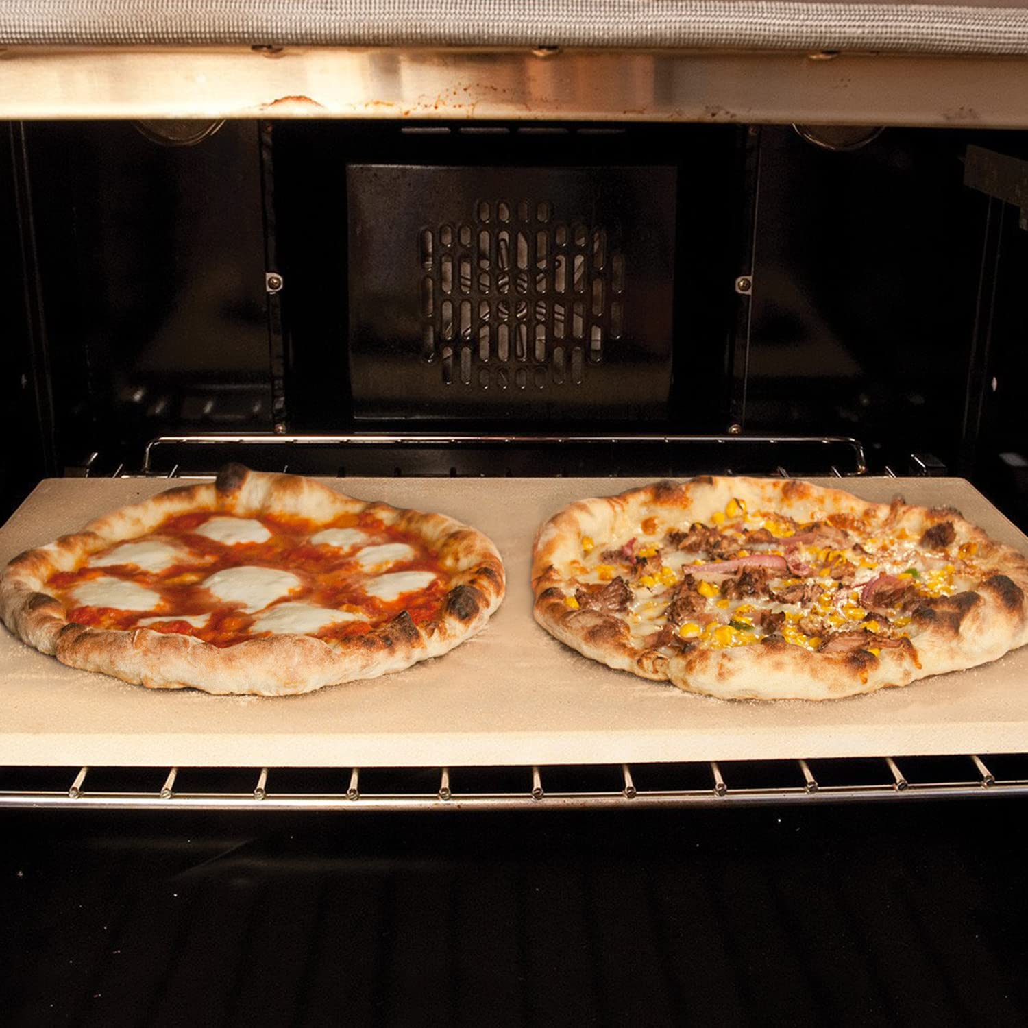 Unicook Extra Large Pizza Stone 22 Inch, Durable Rectangular Baking Stone 22" x 14", Industrial Commercial Home Oven Pan, Thermal Shock Resistant, Ideal for Grilling Baking Several Pizzas Bread