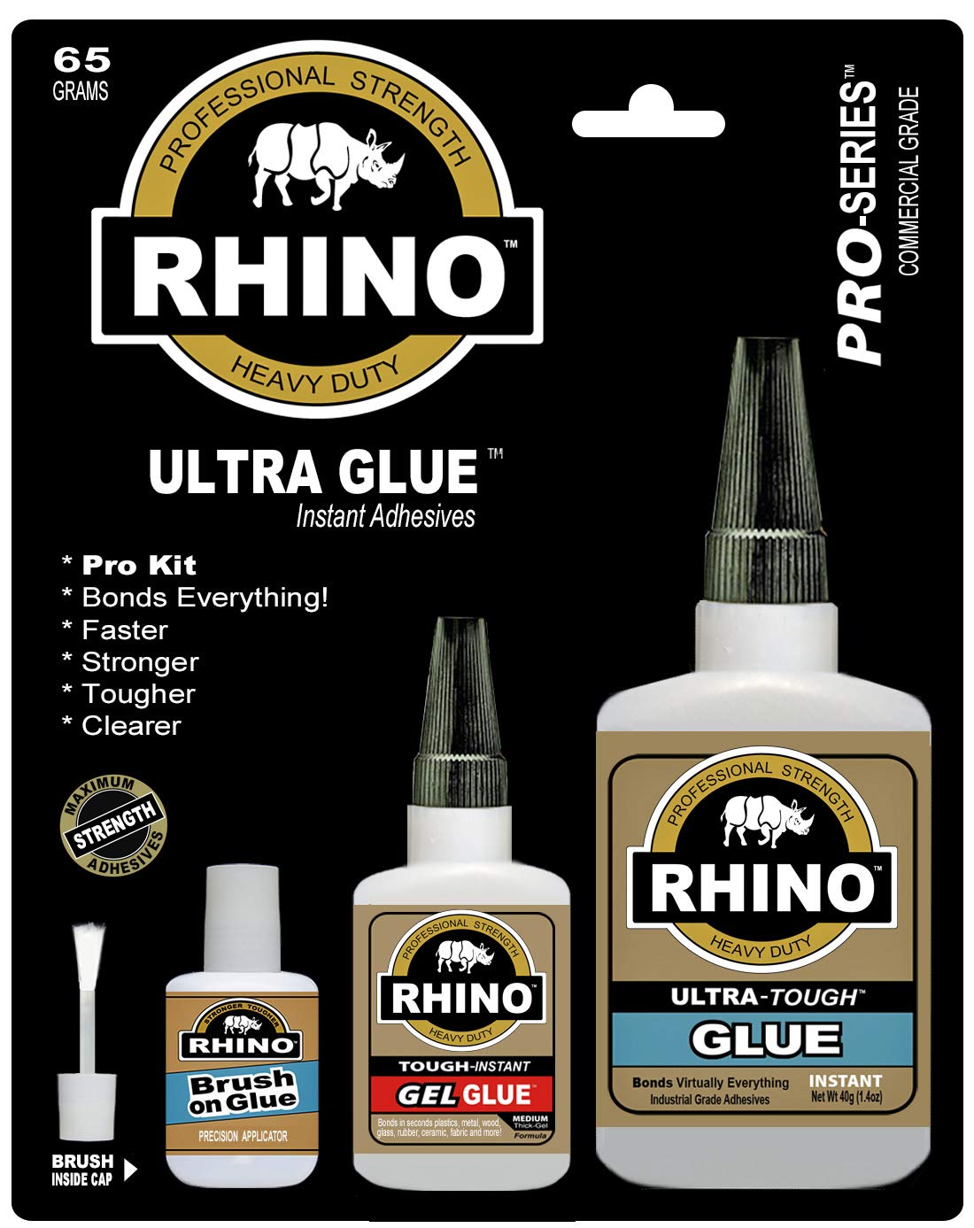 Rhino Glue Gel, Heavy Duty 40 Gram Clear