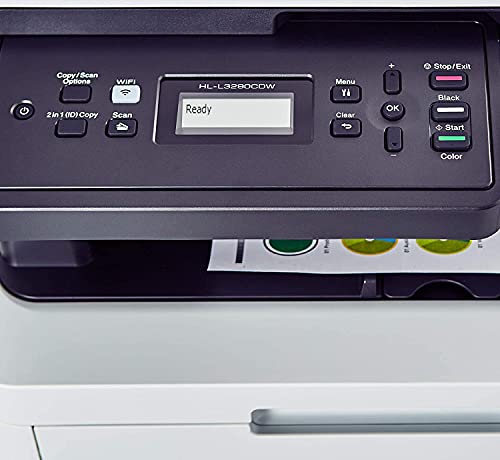 Brother L-3290CDW Series Compact ALL-in-One Business Home/Office Digital Color Printer I Print Copy Scan I Wireless I Mobile Printing I Auto 2-Sided Printing I 25 PPM I 250 Sheets/Tray + Printer Cable
