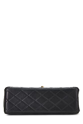 CHANEL, Pre-Loved Black Quilted Lambskin Paris Limited Double Flap Small, Black