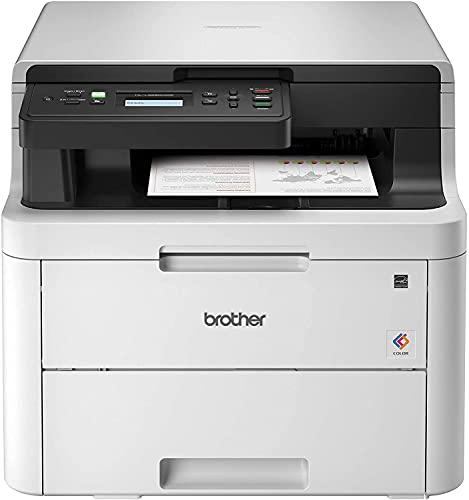 Brother L-3290CDW Series Compact ALL-in-One Business Home/Office Digital Color Printer I Print Copy Scan I Wireless I Mobile Printing I Auto 2-Sided Printing I 25 PPM I 250 Sheets/Tray + Printer Cable