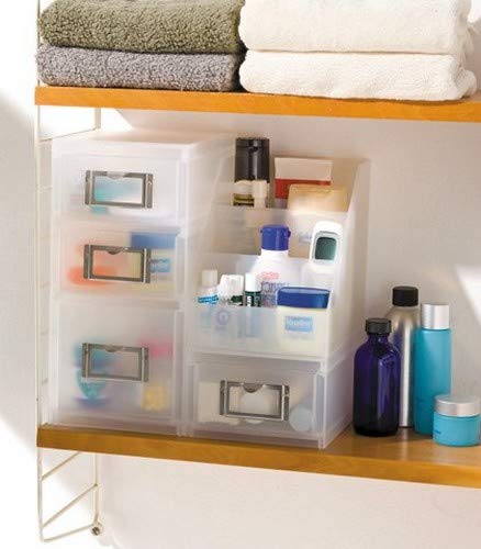 Like-It MX-16 Desktop Organizer, 5.71" x 7.91" x 3.62", Translucent White