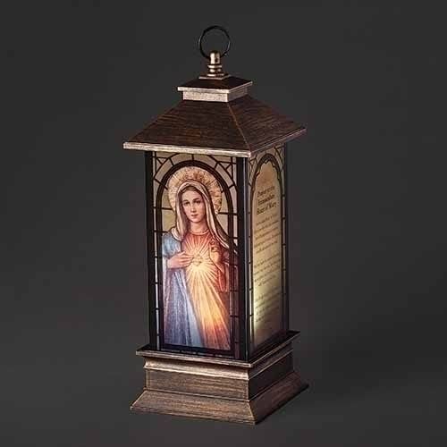 Joseph's Studio by Roman Inc., Renaissance Collection, 11" H LED Immaculate Heart, Religious Décor, Religious Inspiration, Religious Holidays, Catholic Sacraments, Catholic Gifts, (10x4x4)