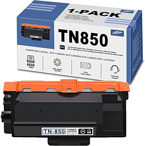 N/A 1-Pack TN99165 Compatible TN-850 High Yield Black Toner Cartridge Replacement for Brother MFC-L5900DW L6900DW L5800DW L6800DW HL-L5100DN L5200DW/DWT L5000D Printer Toner Cartridge.