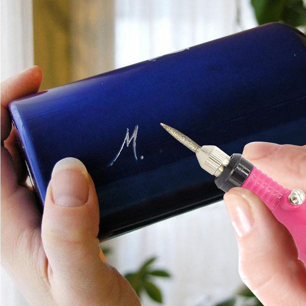 Afantti Micro Corded Electric Engraver Pen Mini DIY Engraving Tool Kit Etcher for Metal Glass Ceramic Plastic Jewelry with | Scriber | 30 Bits | 8 Stencils |
