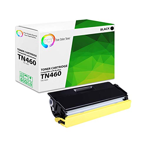 TCT Premium Compatible Toner Cartridge Replacement for Brother TN-460 TN460 Black High Yield works with Brother DCP-1200 1400, HL-1230 1240 1250 1270N, MFC-8300, IntelliFax-4100 Printers (6,000 Pages)