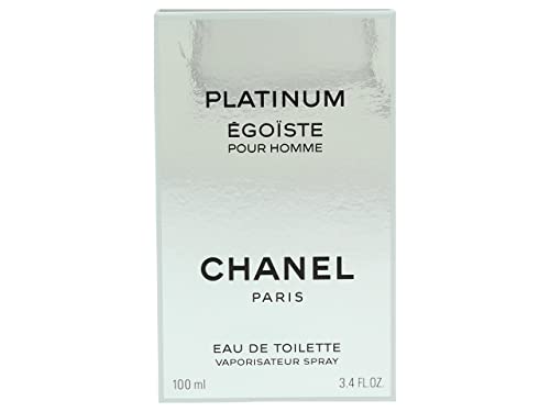 Egoiste Platinum by Chanel for Men, Eau De Toilette Spray, 3.4 Ounce