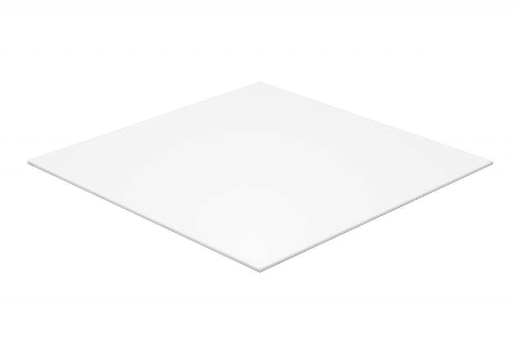 Rock Hard Plastics - 12" x 12" White Acrylic Sheet Lucite Plexiglass - (Actual Size 11.875" x 11.875" - .118" (1/8")