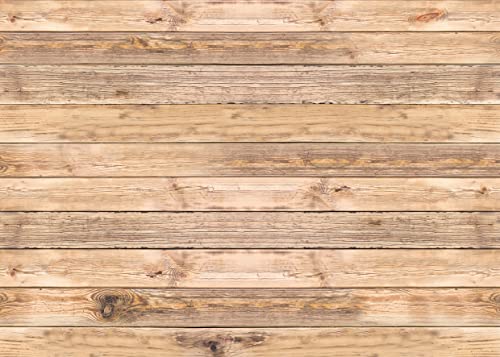 Alltten 10x8FT Thin Vinyl Brown Wood Backdrops Wood Wall Photography Background Newborn Baby Shower Children Birthday Party Cake Smash Decors Wooden Background Professional Studio Photoshoot Props F9