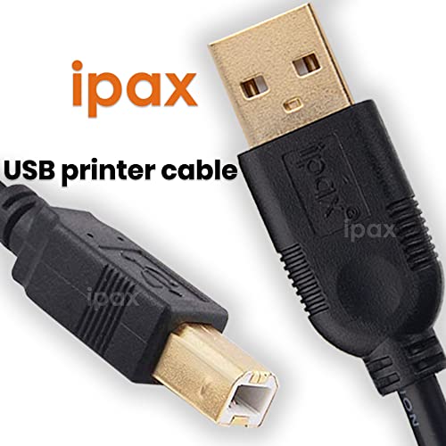 Ipax 15Ft Long USB Printer Cable AC Power Cord Compatible with for Brother MFC-7860DW MFC-9970CDW MFC-9130CW MFC-9340CDW MFC-L5700DW MFC-L5800DW
