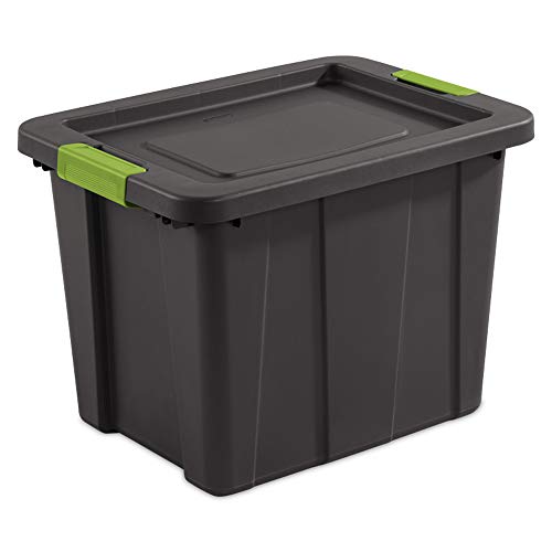 Sterilite Tuff1 Multipurpose 18 Gallon Plastic Storage Container Organizational Tote Bin with Secure Latching Lids, (24 Pack)
