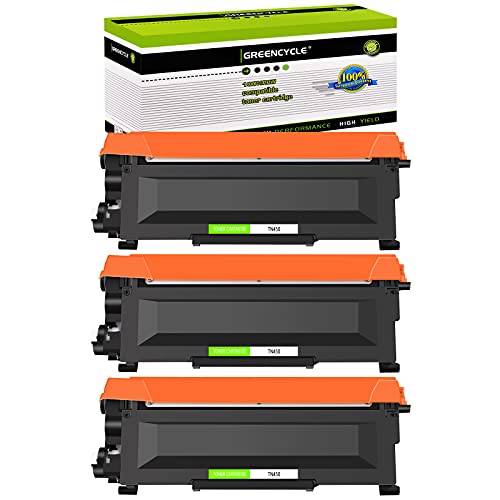 greencycle Compatible Toner Cartridge Replacement for Brother TN450 TN420 TN-450 TN-420 to use with HL-2270DW HL-2280DW HL-2230 MFC-7360N MFC-7860DW DCP-7065DN Intellifax 2840 2940 Printer (3 Black)
