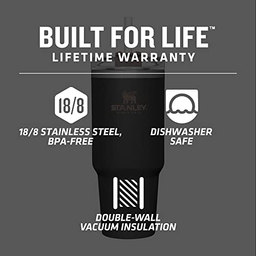 Stanley Adventure Quencher Travel Tumbler 30oz Coal