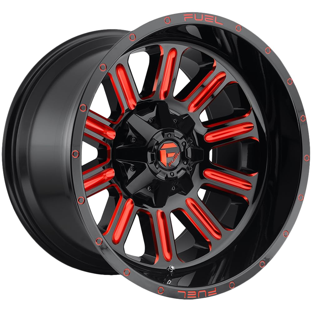 FUEL Hardline NLQ-Gloss MIL RED Wheel with Painted (18 x 12. inches /6 x 135 mm, -12 mm Offset)