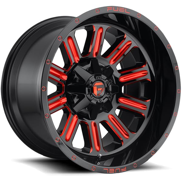 FUEL Hardline NLQ-Gloss MIL RED Wheel with Painted (18 x 12. inches /6 x 135 mm, -12 mm Offset)