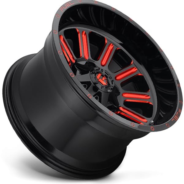 FUEL Hardline NLQ-Gloss MIL RED Wheel with Painted (18 x 12. inches /6 x 135 mm, -12 mm Offset)