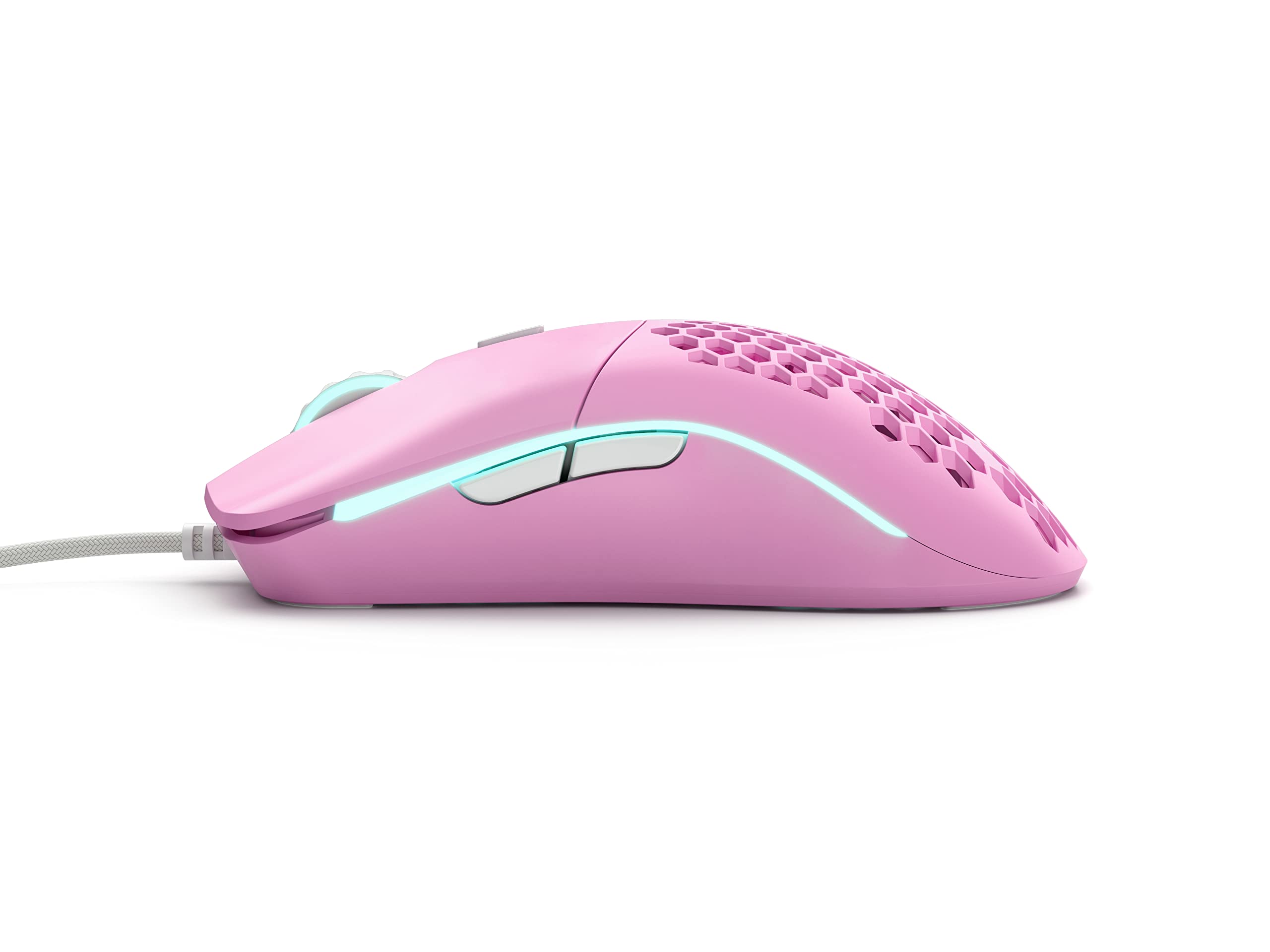 Glorious Gaming Mouse - Model O Minus, 58g Ultra-Light Honeycomb Mouse, Limited Edition Matte Pink - USB Gaming Mouse