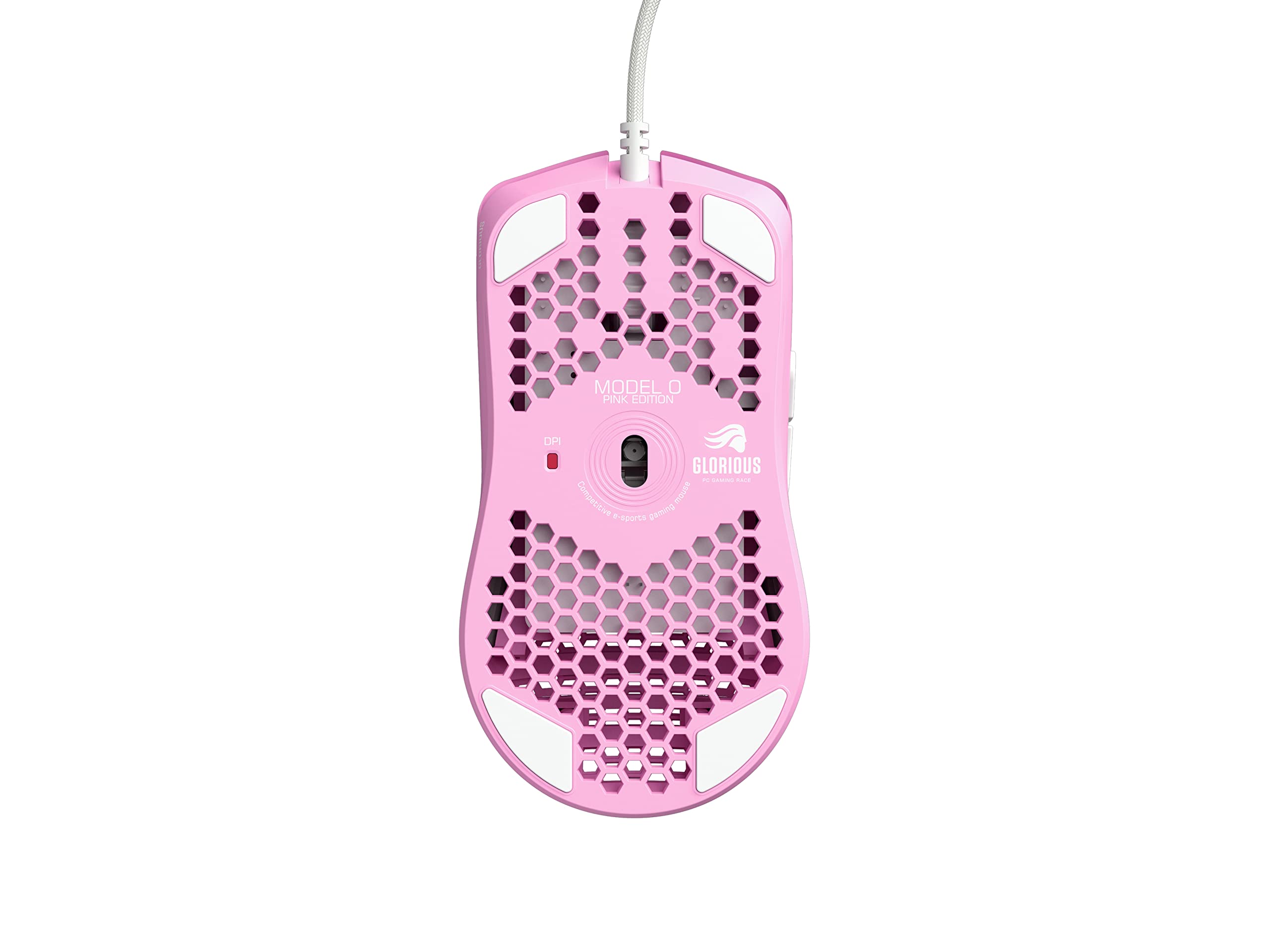Glorious Gaming Mouse - Model O Minus, 58g Ultra-Light Honeycomb Mouse, Limited Edition Matte Pink - USB Gaming Mouse