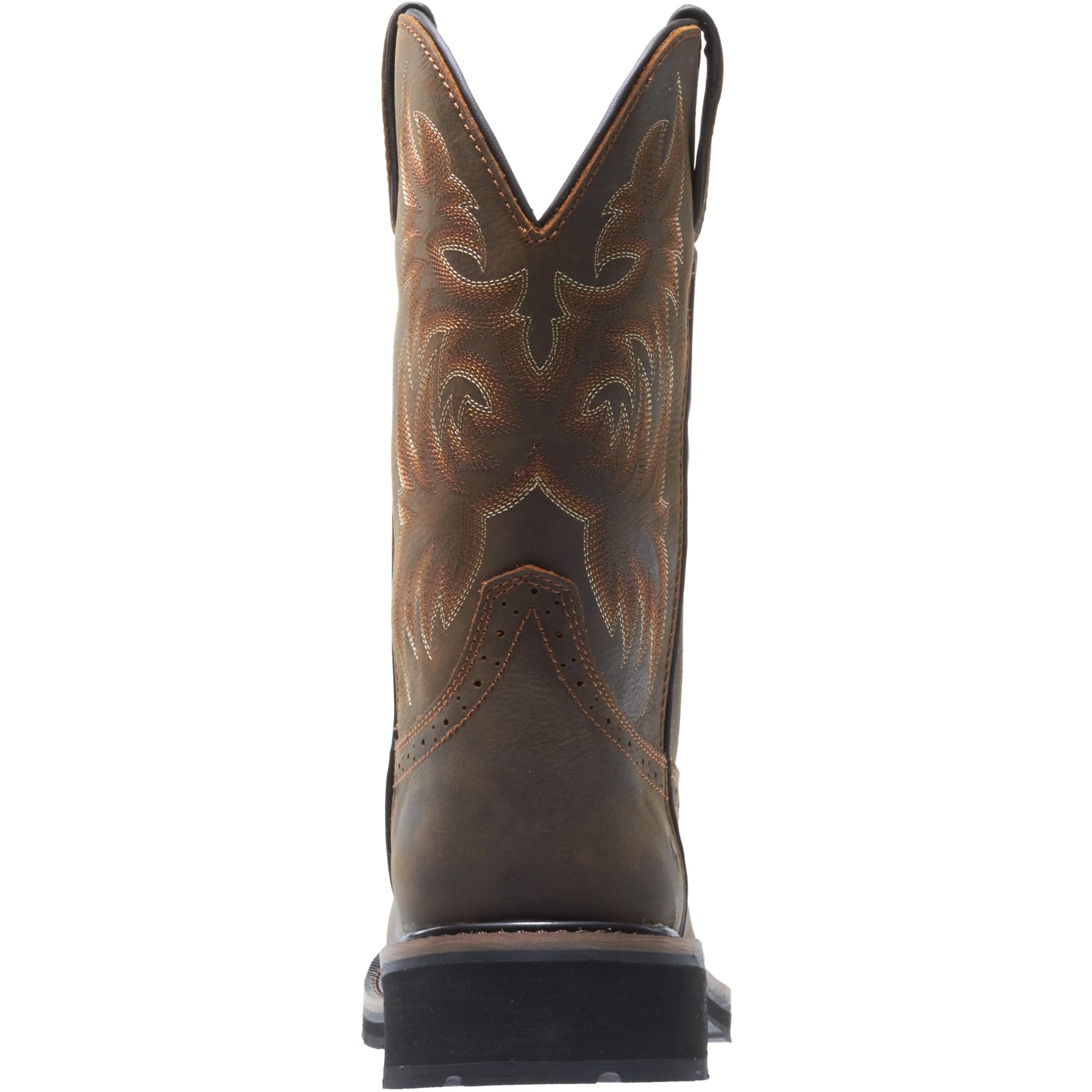 Wolverine Men's Rancher Steel Toe 10in Work Boot, Dk Brown/Rust, 10
