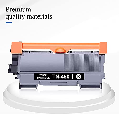 4 Pack TN-450 TN450 Black High Yield Toner Cartridge Replacement for Brother DCP-7060D 7065DN Intellifax 2840 MFC-7240 7360N 7860DW HL-2130 2132 2220 Printer Toner.