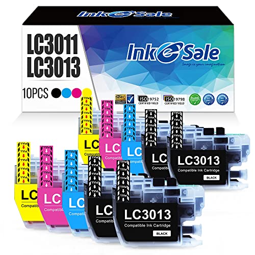 INK E-SALE Compatible LC3013 LC3011 Ink Cartridge Replacement for Brother 3013 LC 3011 Ink Cartridge (10-Pack Combo) for use with Brother MFC-J491DW MFC-J497DW MFC-J690DW MFC-J895DW Printer