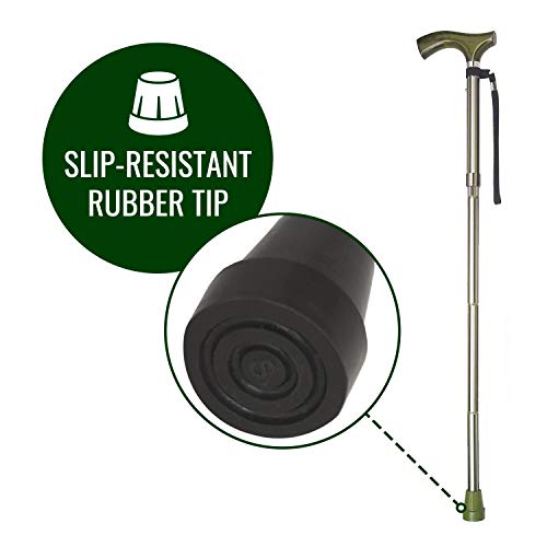 Switch Sticks Walking Cane for Men or Women, Foldable and Adjustable from 32-37 Inches, FSA and HSA Eligible, Huntington